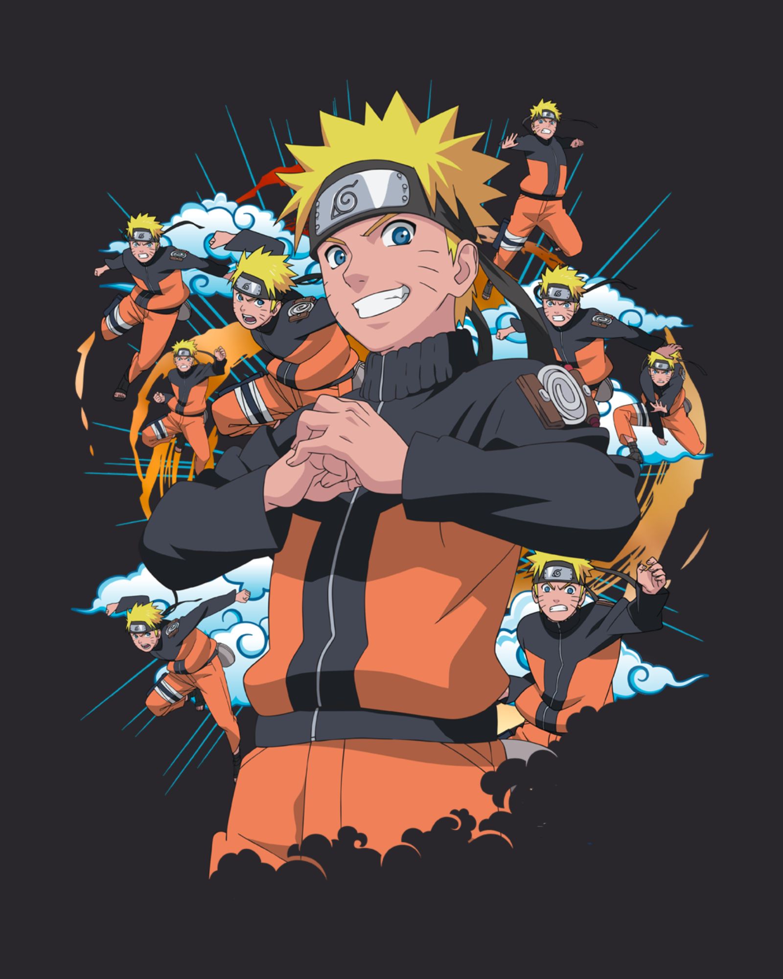 Buy Men's Naruto Shippuden Character Oversized T-Shirt Online at Faltooos