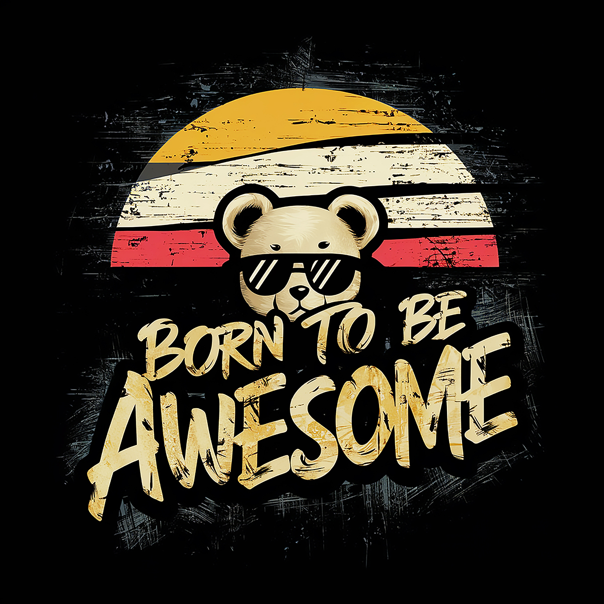 Buy Men's Born to Be Awesome Oversized T Shirt Online at Faltooos