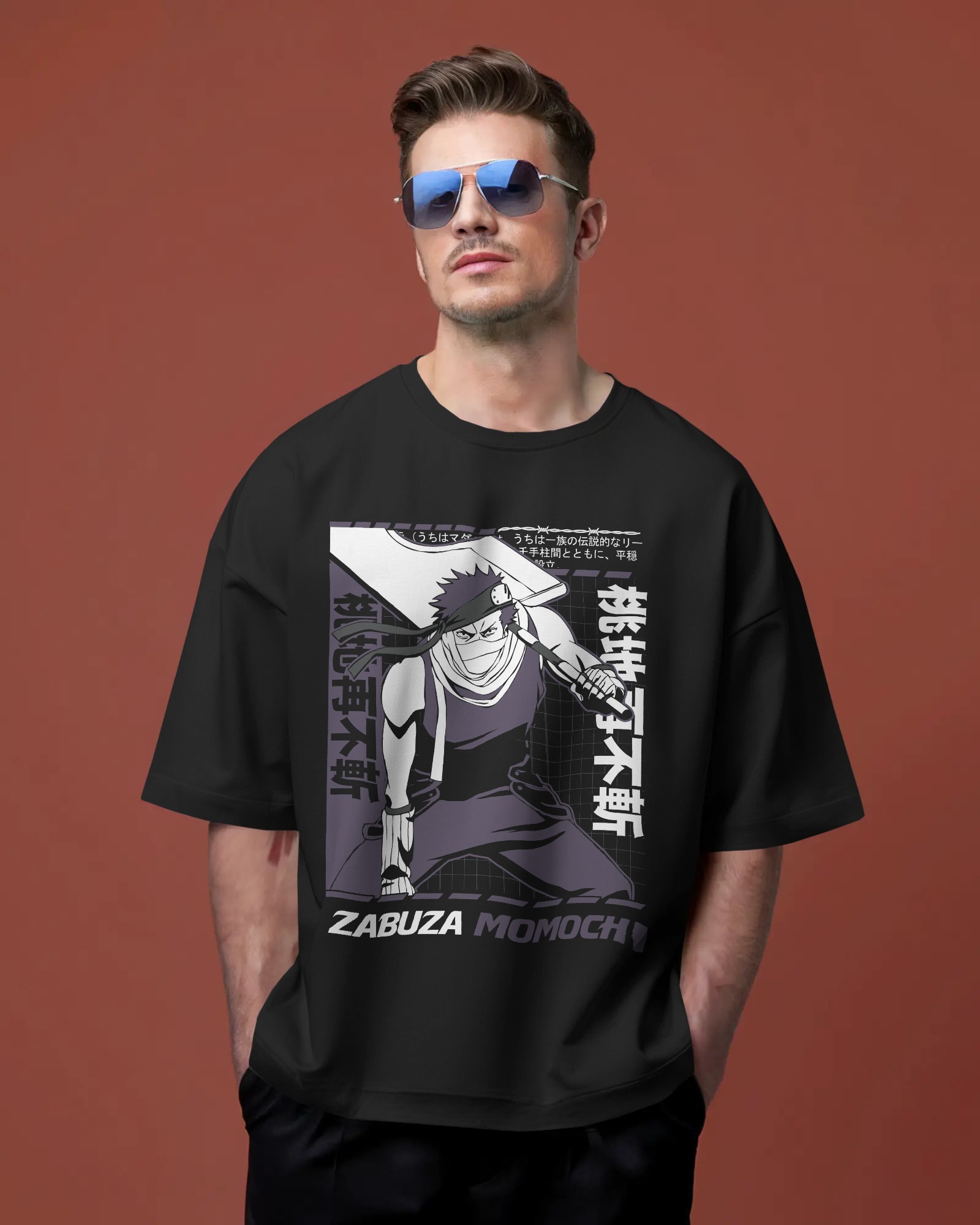 Buy Men's Naruto Zabuza Oversized T Shirt Online at Faltooos